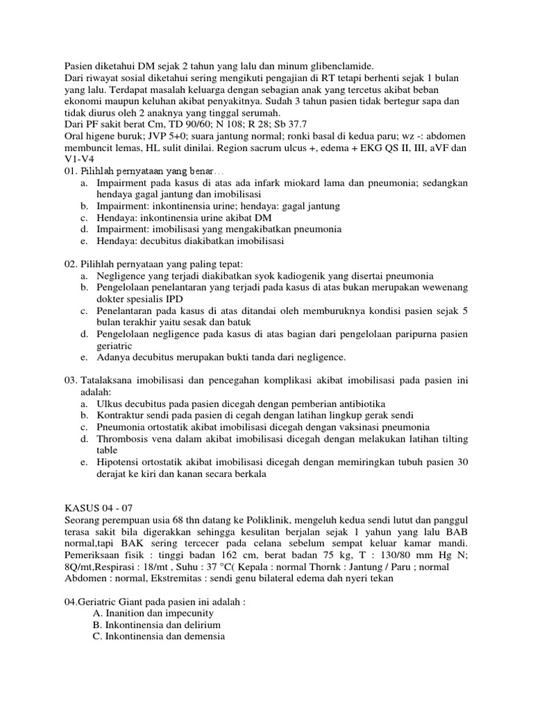 Kumpulan Soal Ppds | PDF