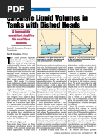 CheCalc Vessel Volume & Level Calculation | PDF | Volume