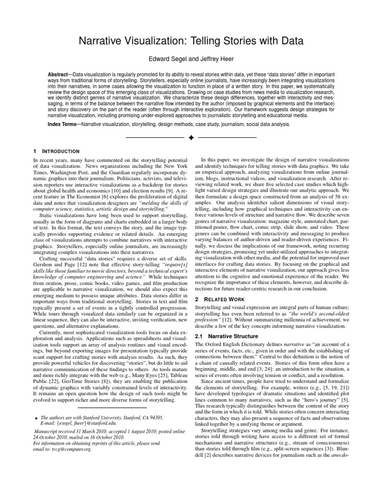 How To Tell Stories With Vizdata | PDF