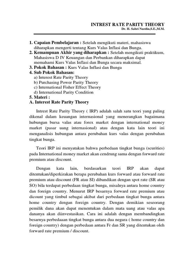 Materi Irp Theori | PDF