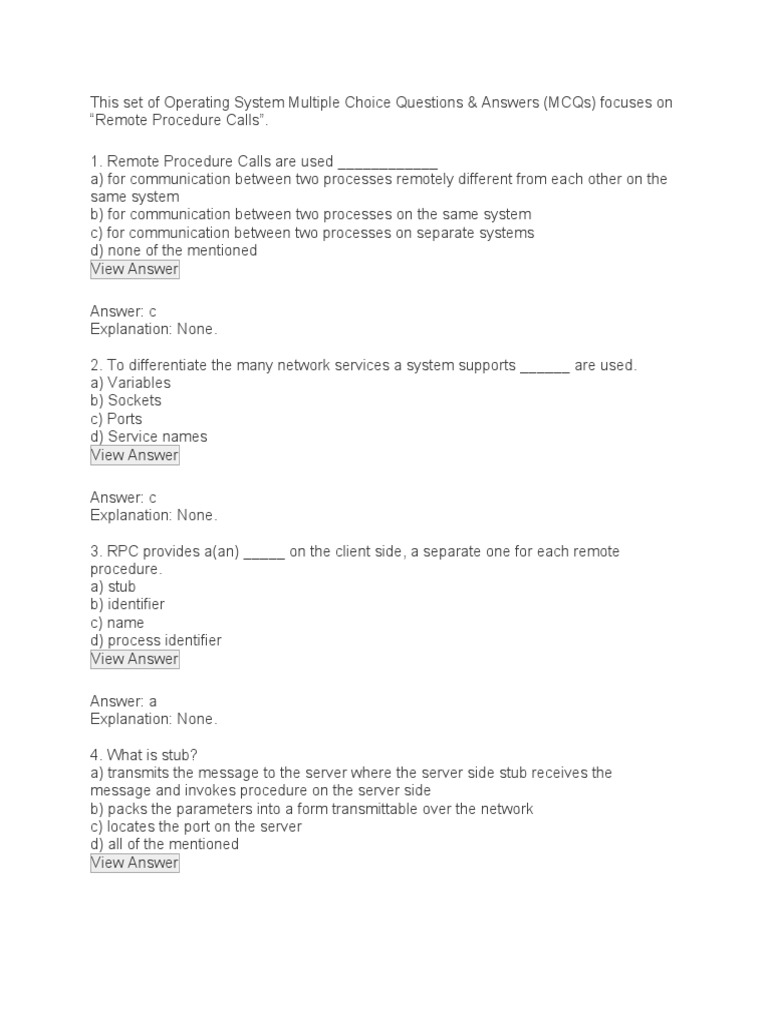 Multiple Choice Questions | PDF | Military Communications | Computer ...