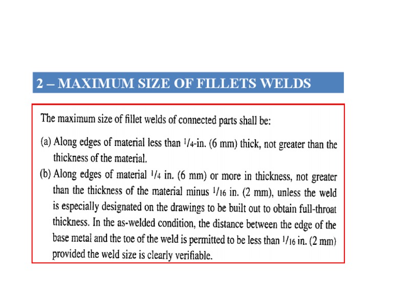 Fillet Weld Max | PDF