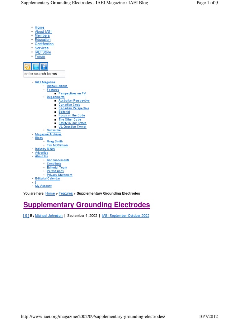 Supplementary Grounding El | PDF | Electrical Components | Power ...