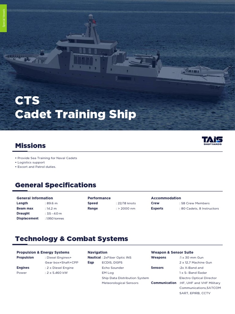 CTS Cadet Training Ship: Missions | PDF