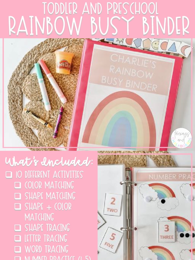 Rainbow Busy Binder | PDF