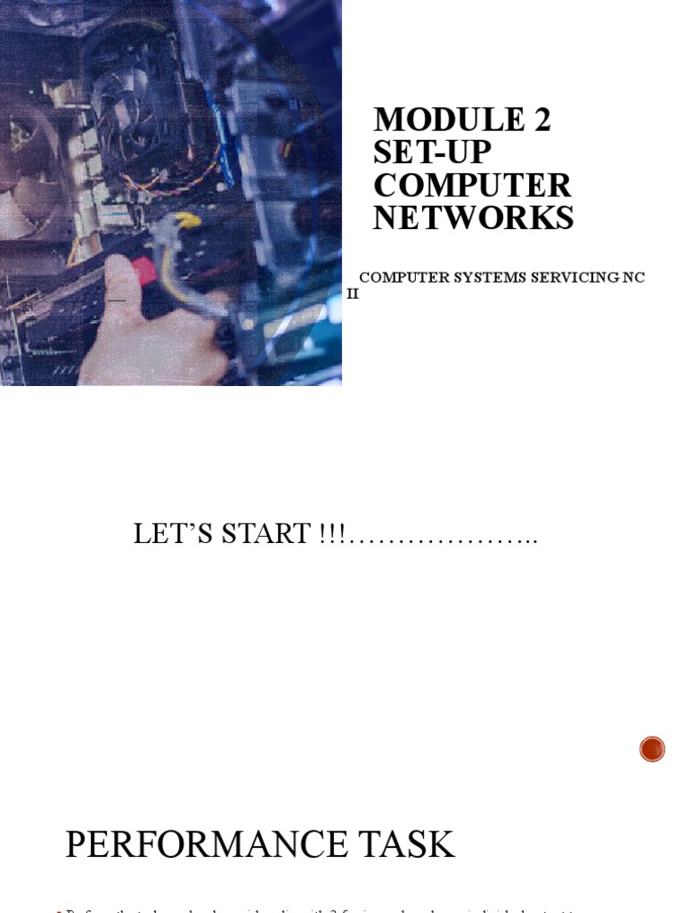 Set-Up Computer Networks: Computer Systems Servicing NC | PDF
