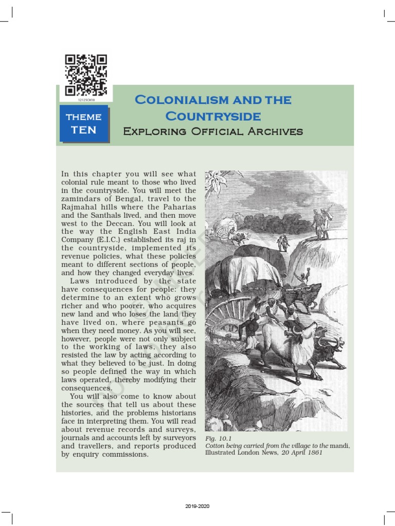 Colonialism and The Countryside | PDF | Agriculture