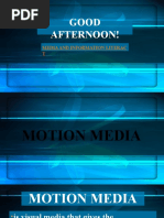 Motion Media and Information | PDF | Animation | Computing And ...