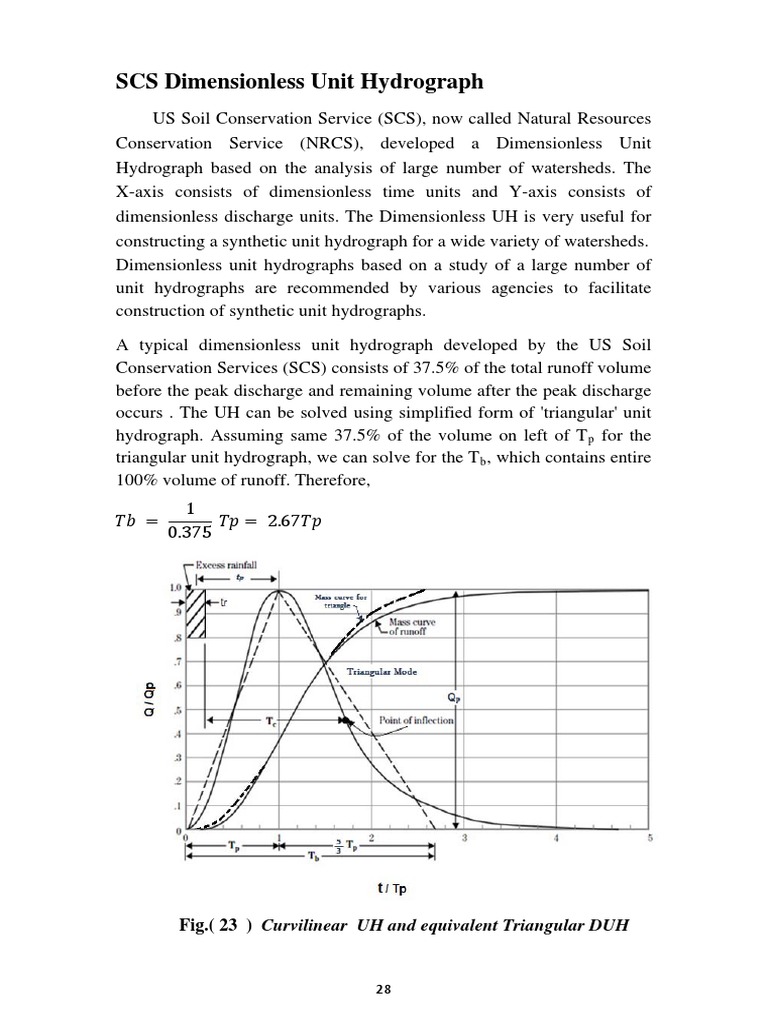 Scs Unitless Hydrograph PDF | PDF | Drainage Basin | Teaching Mathematics