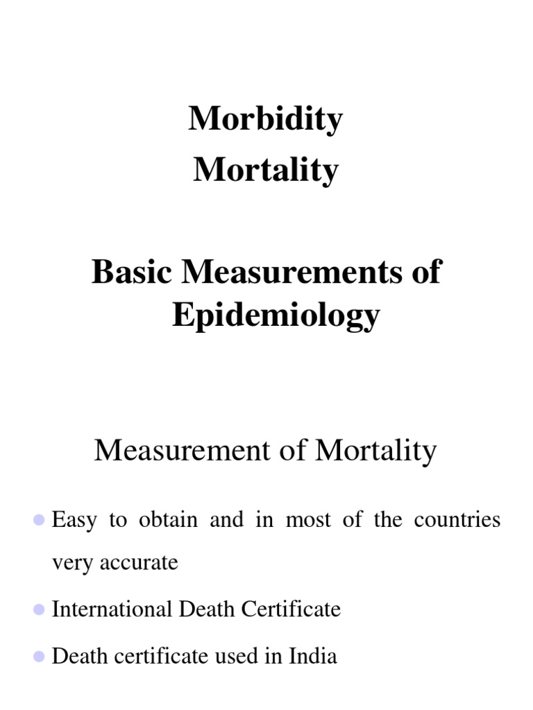 Basic Measurements of Epidemiology | PDF | Incidence (Epidemiology) | Prevalence