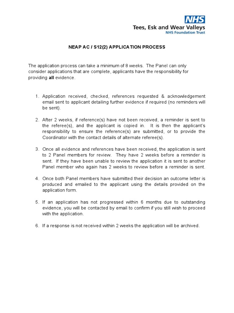 Neap Ac / S12 (2) Application Process | PDF | Finance & Money Management | Law