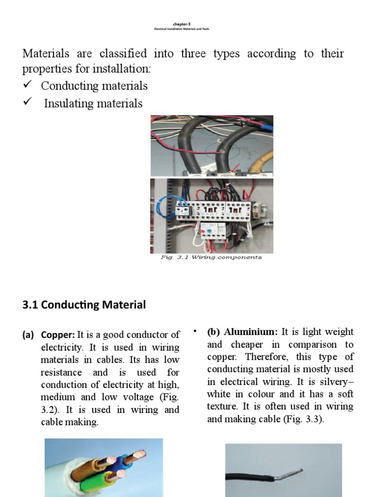 Installation Chapter 3 | PDF | Electrical Wiring | Insulator (Electricity)