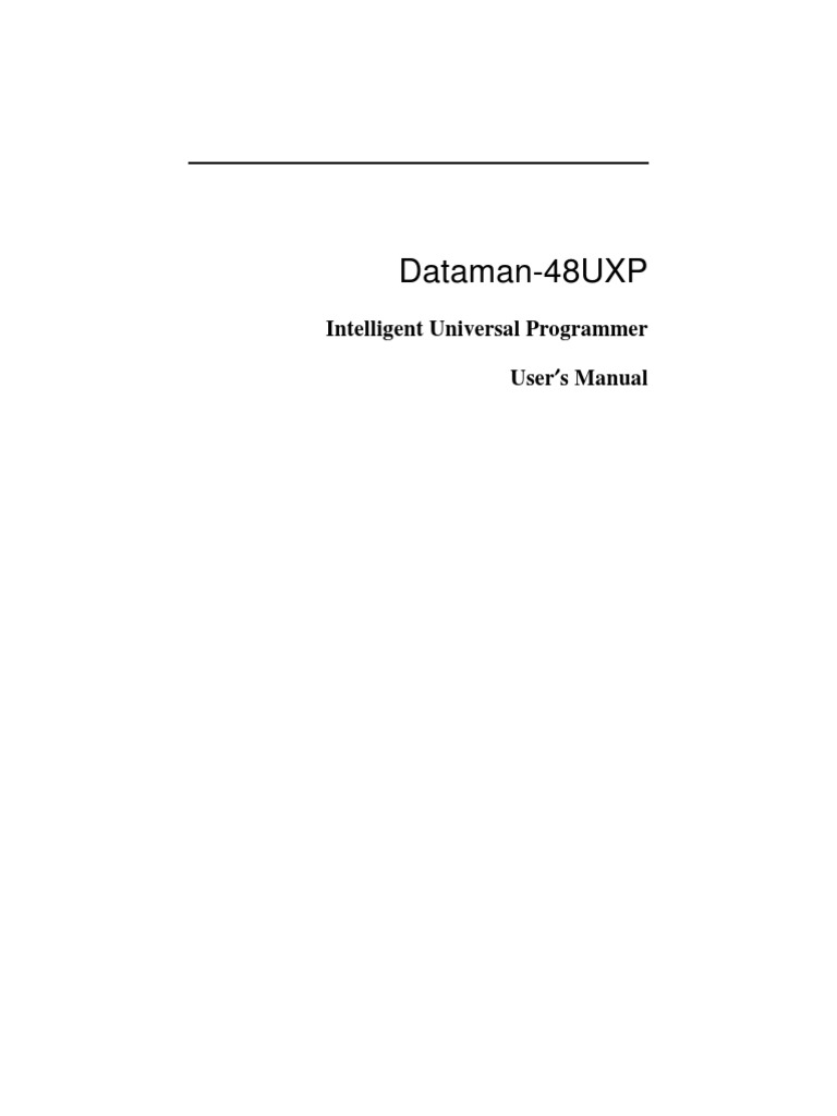 Dataman 48 UXPManual | Download Free PDF | Menu (Computing) | Flash Memory