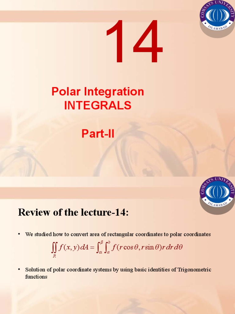 Polar Integration Integrals Part-II | PDF