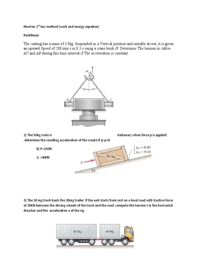 Work Sheet 3 A | PDF | Rotation Around A Fixed Axis | Force