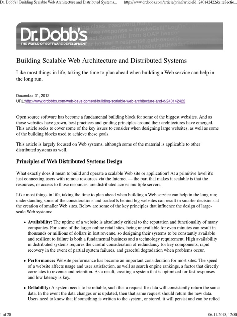 Scalable Web Architecture PDF | PDF | Cache (Computing) | Scalability