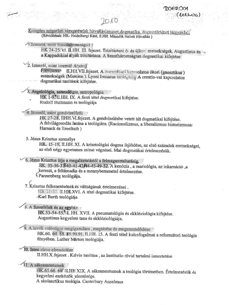 Dogmatikai Rész - Vegyes | PDF