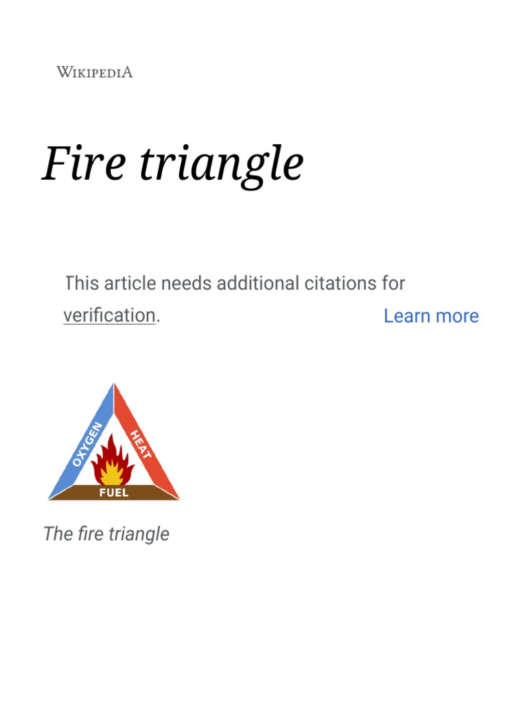 Fire Triangle | PDF | Fires | Combustion