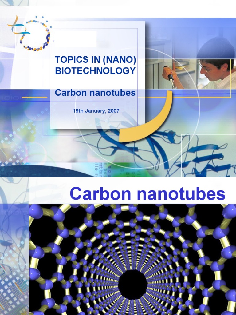 Topics in NanoBT Lecture 17 2006 2007 | PDF | Carbon Nanotube | Chemistry
