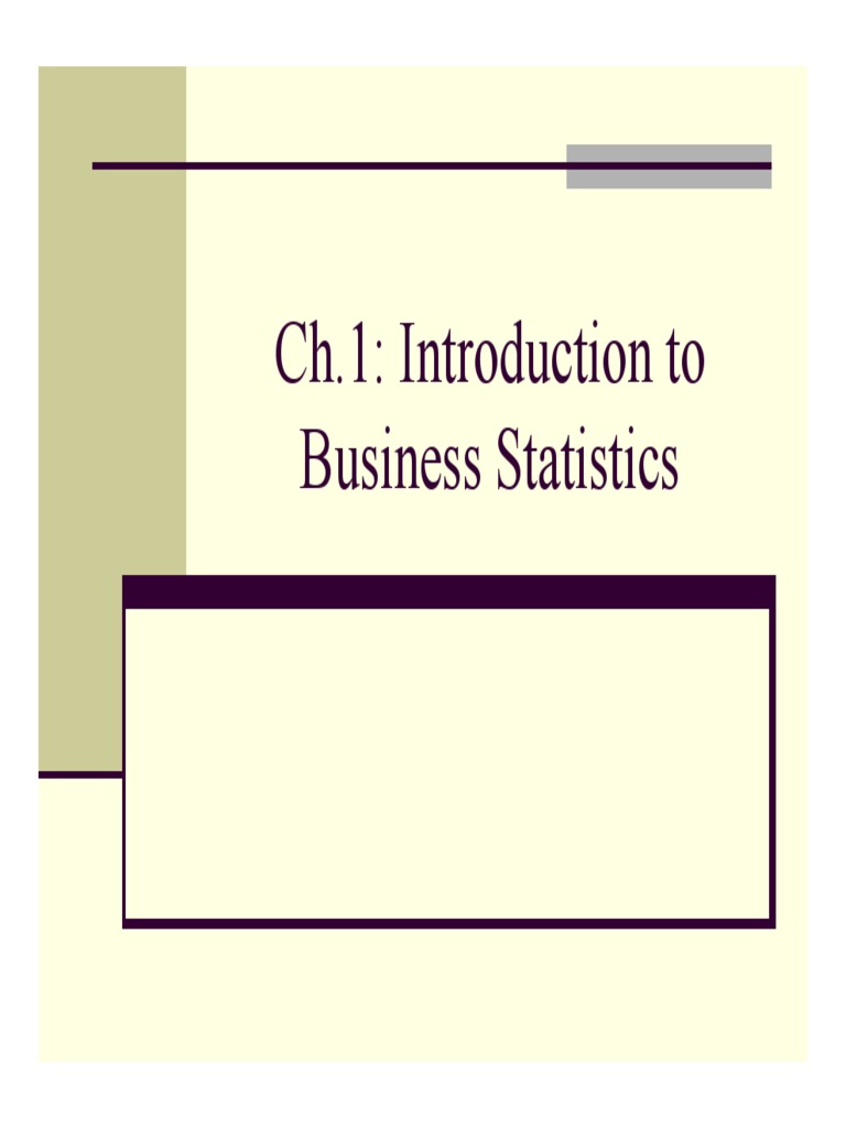 Introduction - To - Business - Statistics (Compatibility Mode) | PDF ...