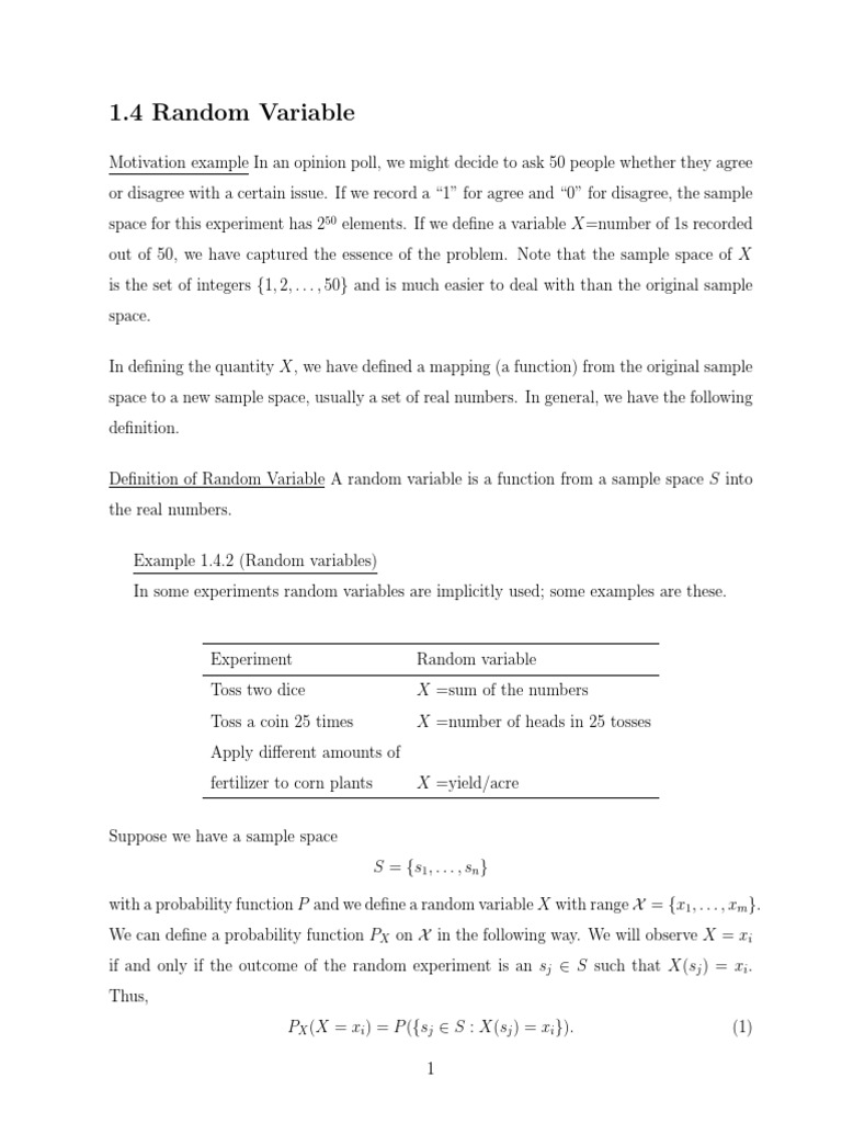 Lecture5 PDF | PDF | Random Variable | Probability Distribution