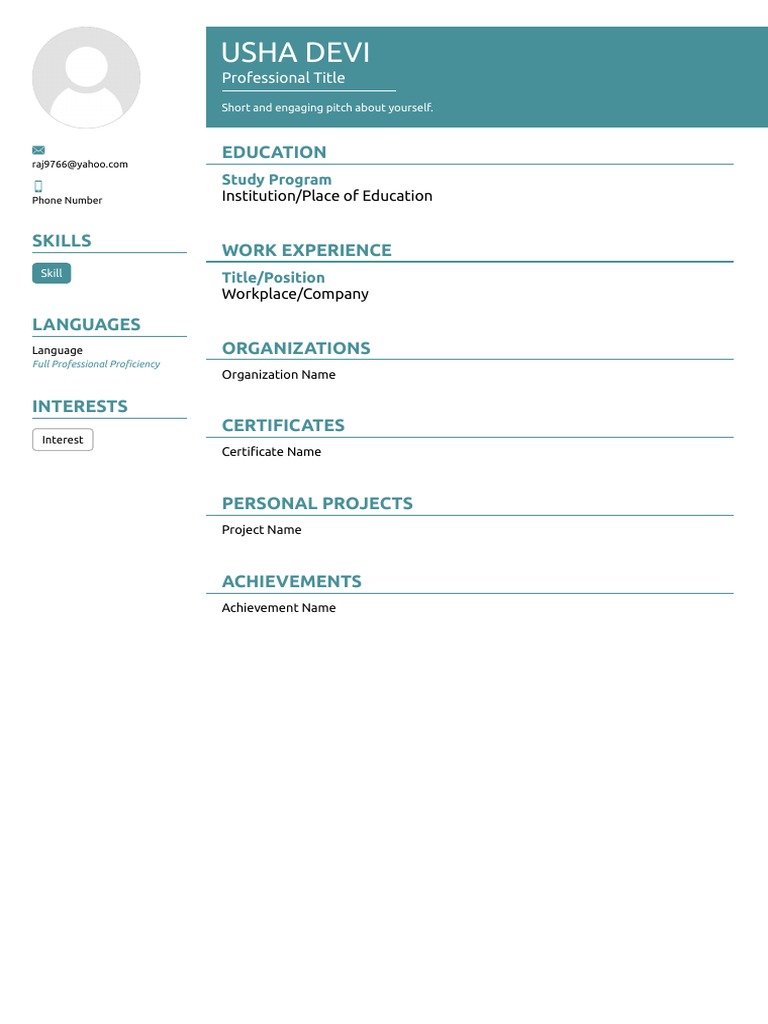 USHA's Resume | PDF