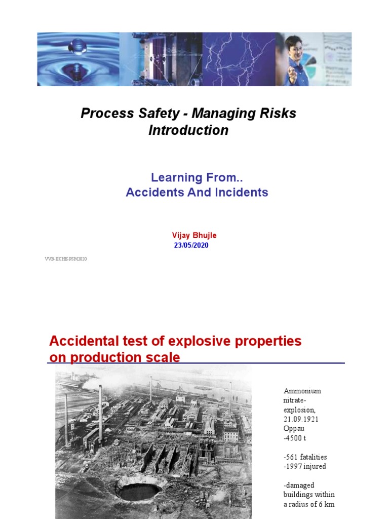 Process Safety - Managing Risks: Learning From.. Accidents and ...