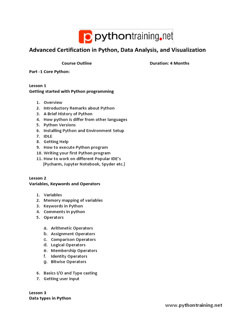 Python For Tech Graduates | PDF | Python (Programming Language ...