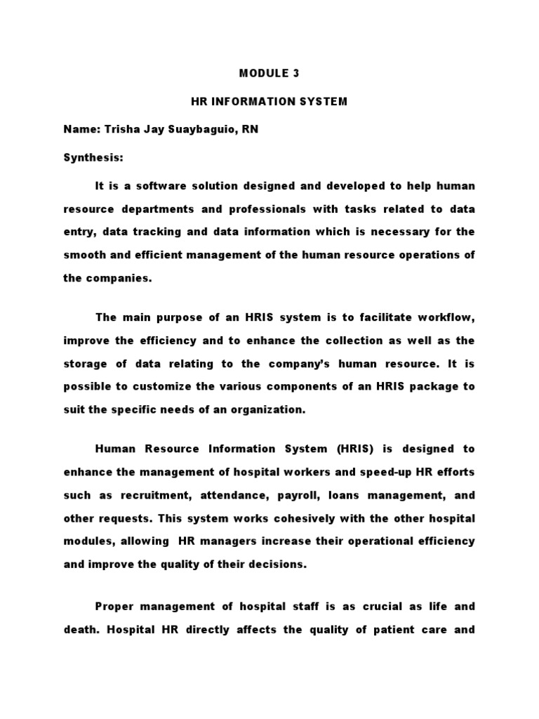 Module 3 | PDF | Human Resource Management | Computing