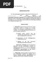 Board Resolution Template NGO | PDF | Board Of Directors | Non ...