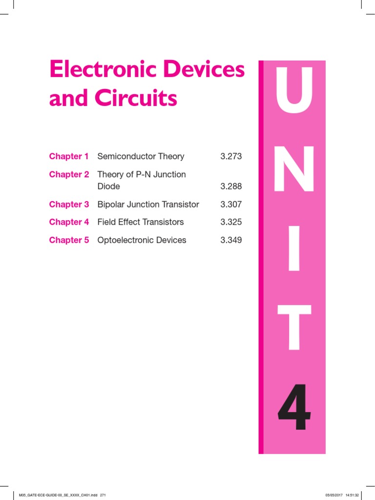 Part 3 Unit 4 PDF | PDF | Doping (Semiconductor) | Semiconductors