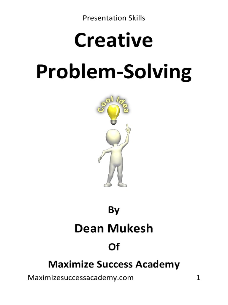 Writing Problem Statement For Creative Problem Solving | PDF ...
