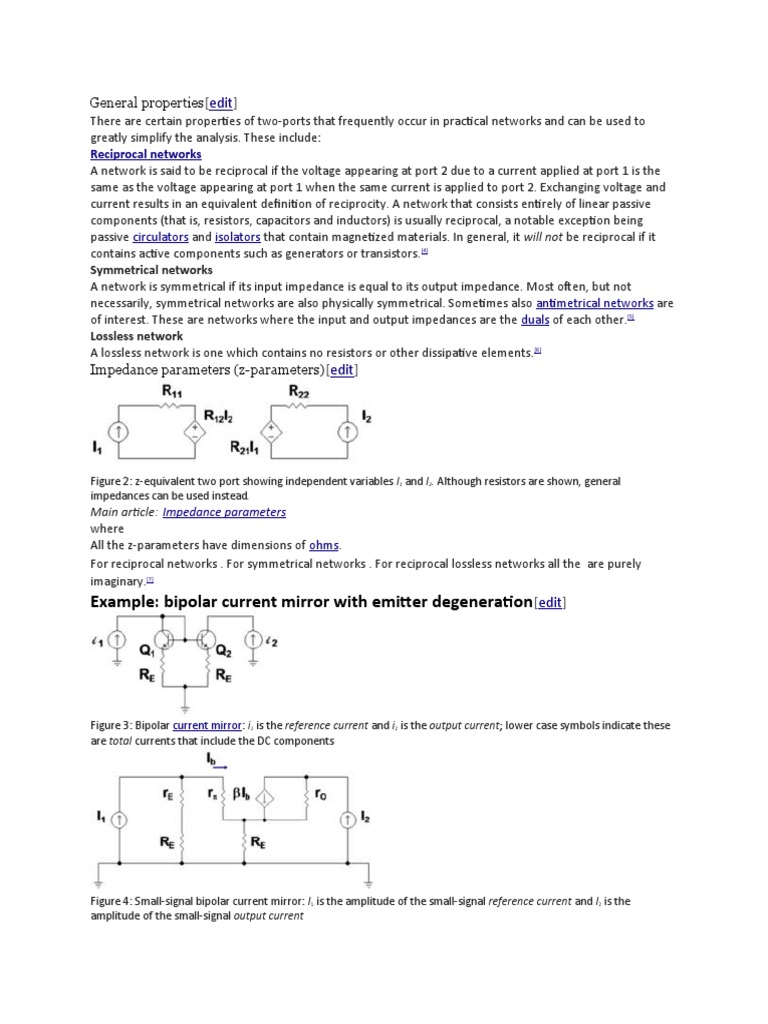 Example: Bipolar Current Mirror With Emitter Degeneration: General ...