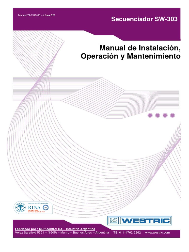 Manual Westric SW-303 | PDF | Diodo emisor de luz | Caldera