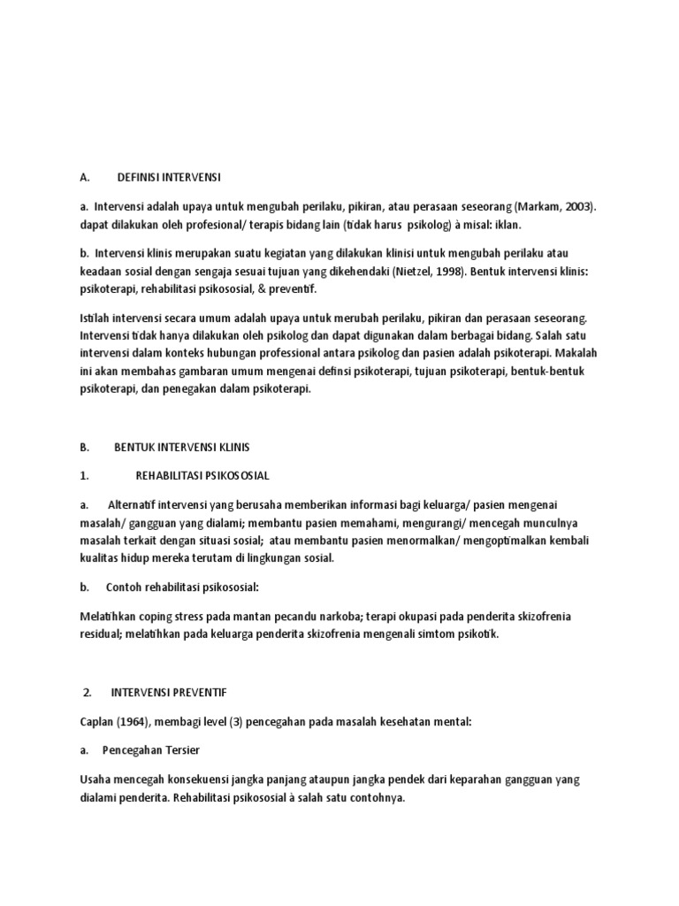 Intervensi | PDF | Pengembangan Diri | Sains & Matematika