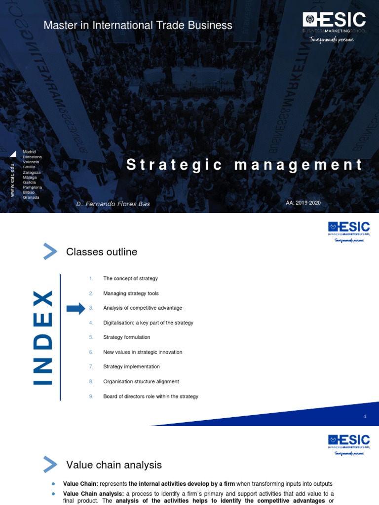 Strategicmanagement: Master in International Trade Business | PDF ...