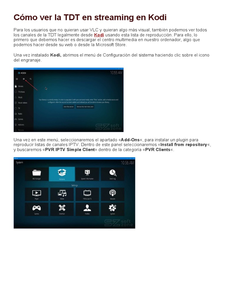 Cómo ver la TDT en streaming en Kodi | PDF