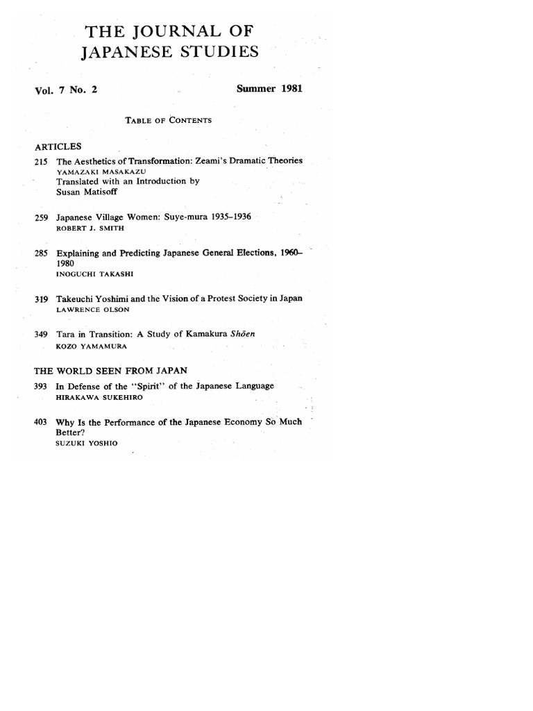 The Aesthetics of Zeami's PDF | PDF