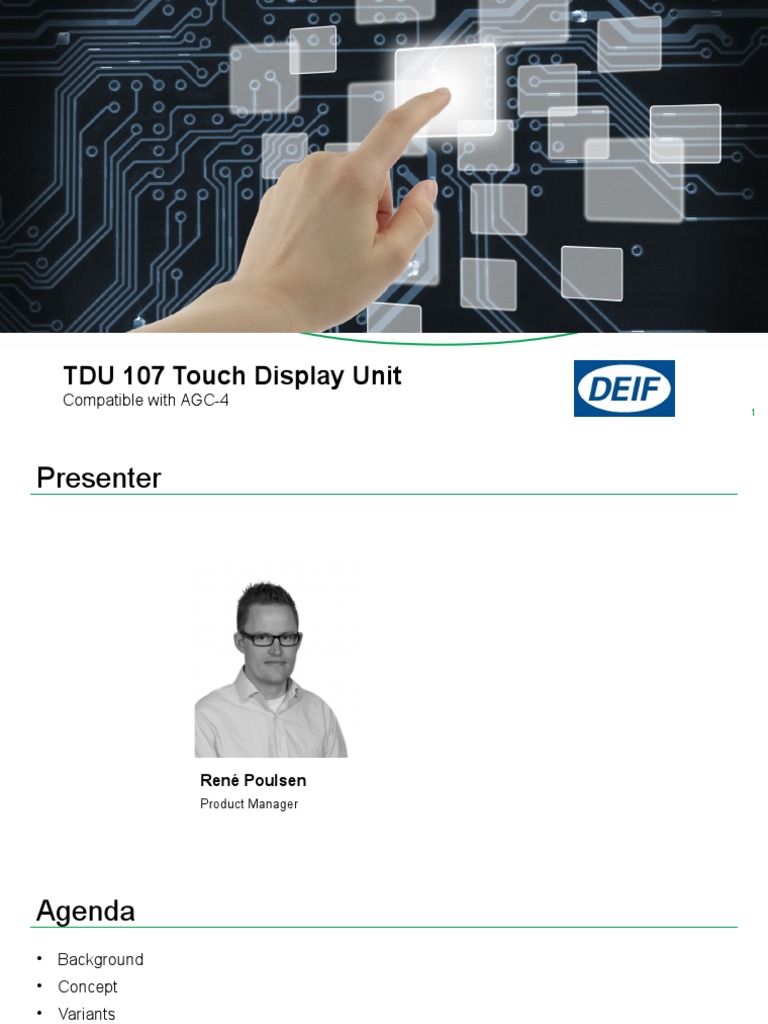 TDU 107 Touch Display Unit: Compatible With AGC-4 | PDF | Touchscreen ...