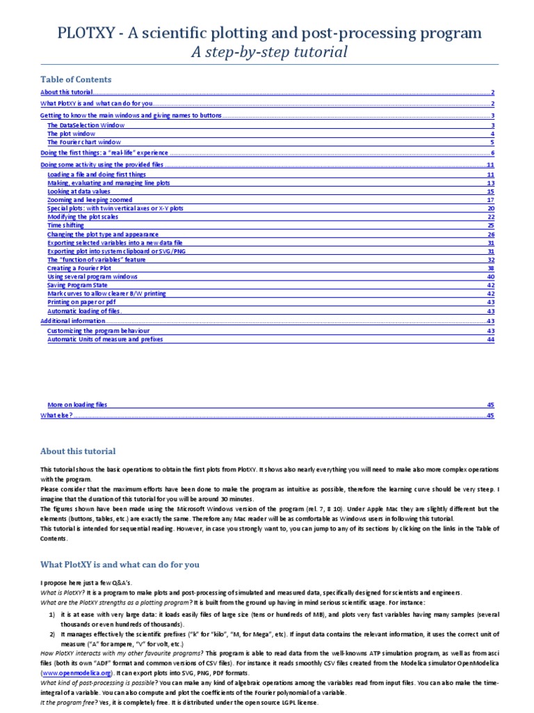 PlotXY Scientific Plotting Guide | PDF | Button (Computing) | Computer File