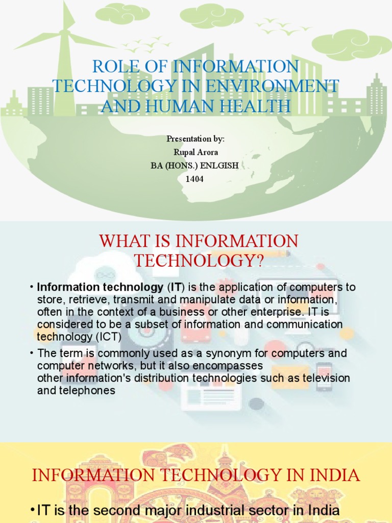 Role of IT in Environment and Human Health | PDF | Geographic ...