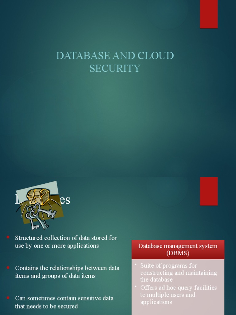 Chapter 6 - Database and Cloud Security | PDF | Databases | Encryption