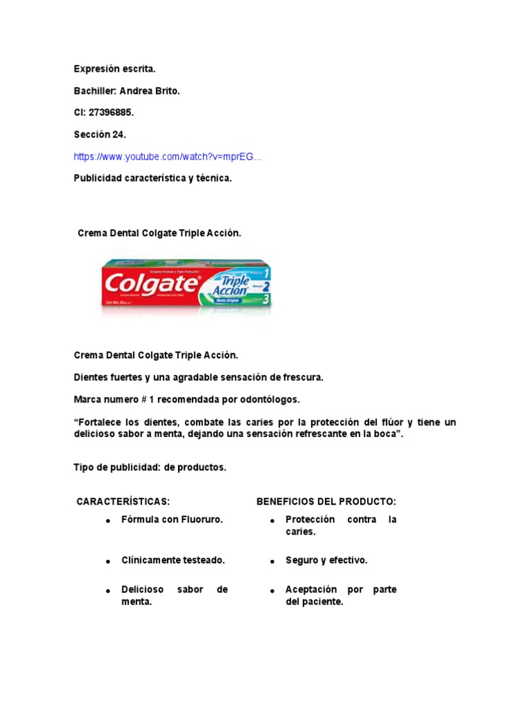 Publicidad Colgate | PDF