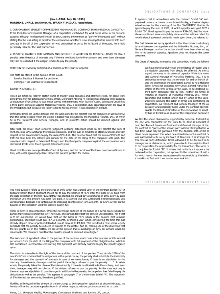 OBLICON Cases No. 3 | PDF | Lawsuit | Complaint