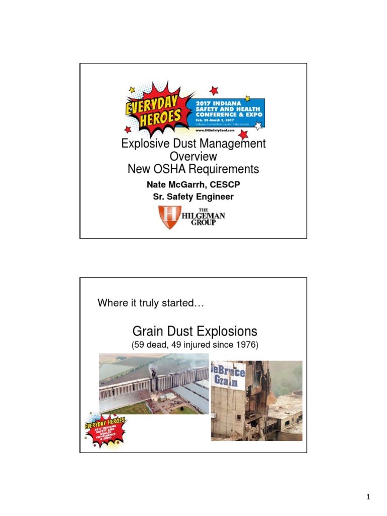 Explosive Dust Management New OSHA Requirements | PDF | Occupational ...
