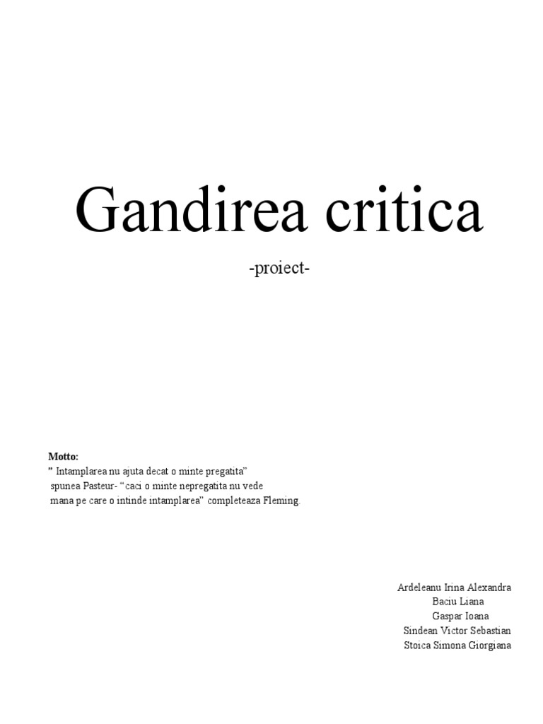 Gandire Critica | PDF