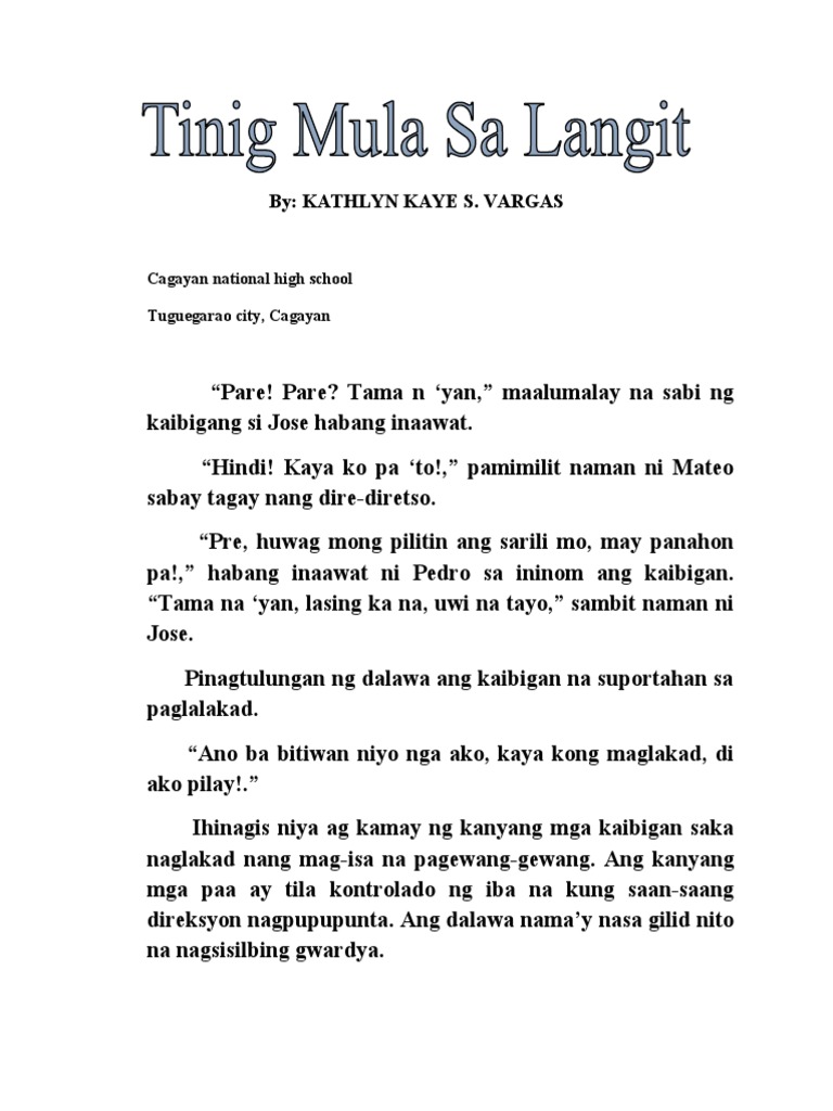 Tinig Mula Sa Langit | PDF