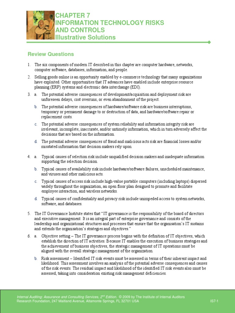 Chapter 7 Illustrative Solutions PDF | PDF | Internal Audit | Payroll