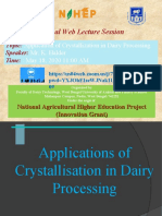 Crystallization Processes in Food Industry | PDF | Crystallization ...