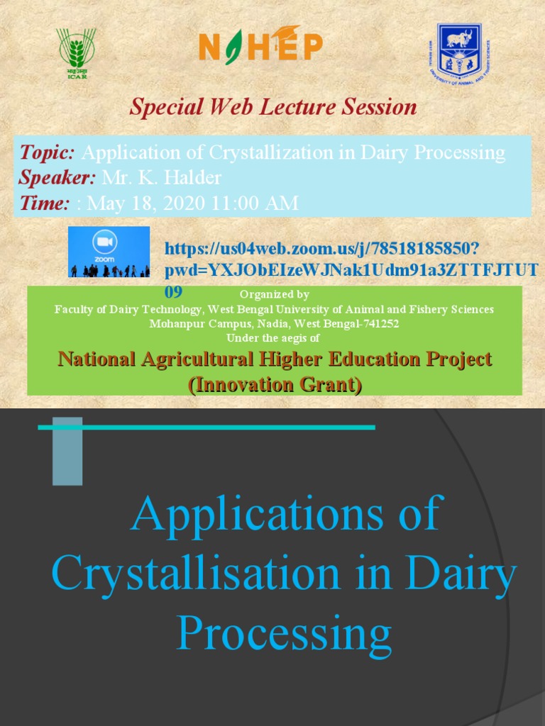 Dairy Crystallization Techniques | PDF | Crystallization | Nucleation